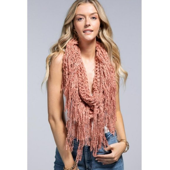 Accessories | Infinity Scarf In Blush Pink | Poshmark